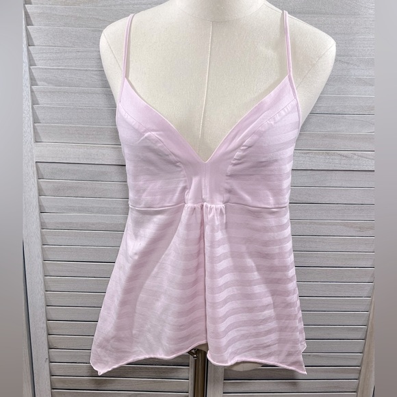 Dkny | Tops | Dkny City Cami Top Shark Bite Hem Pink Stripeslarge ...